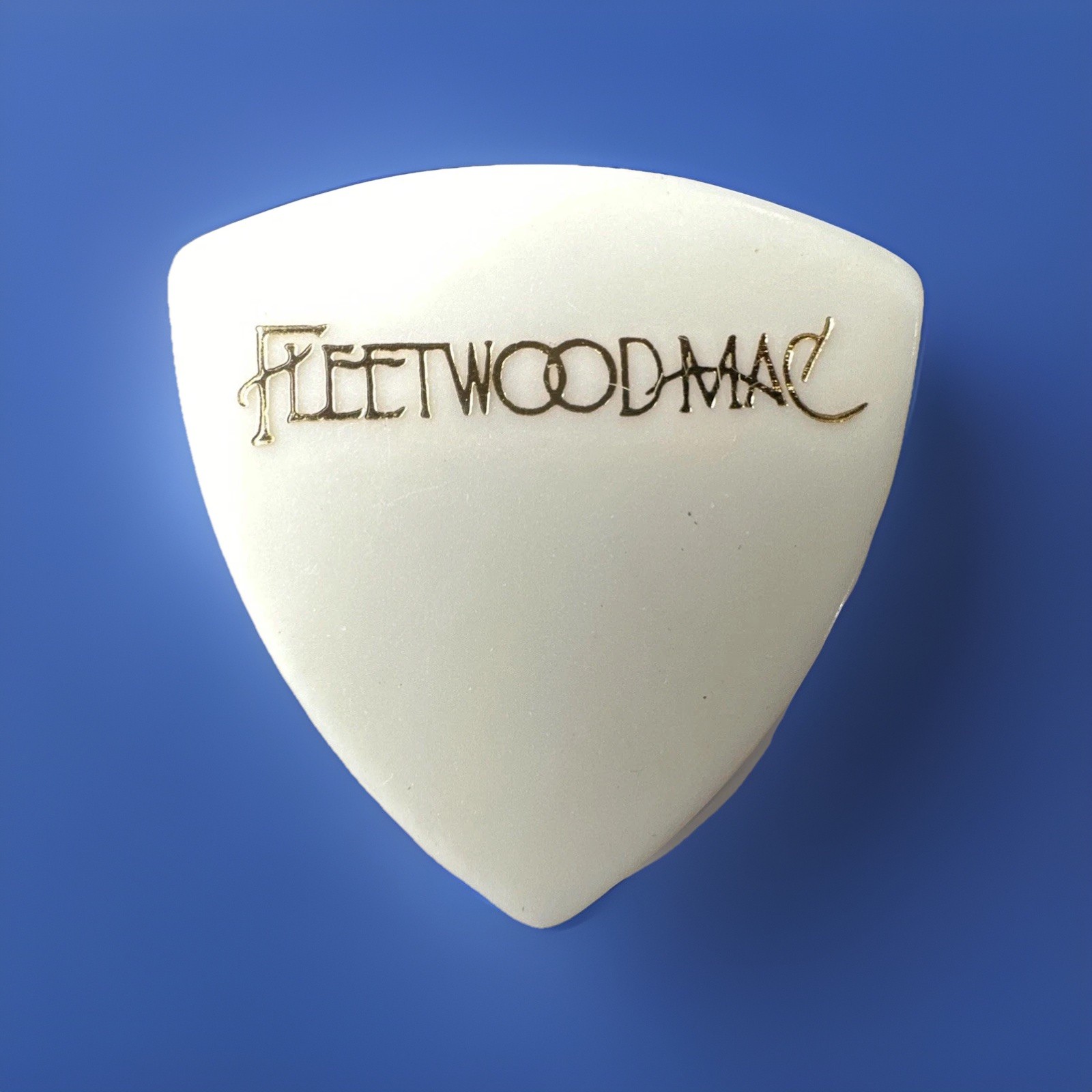 Fleetwood Mac -John McVie- Rare006.6- Guitar Pick - Gold Foil on Cream - Vintage for Sale ...