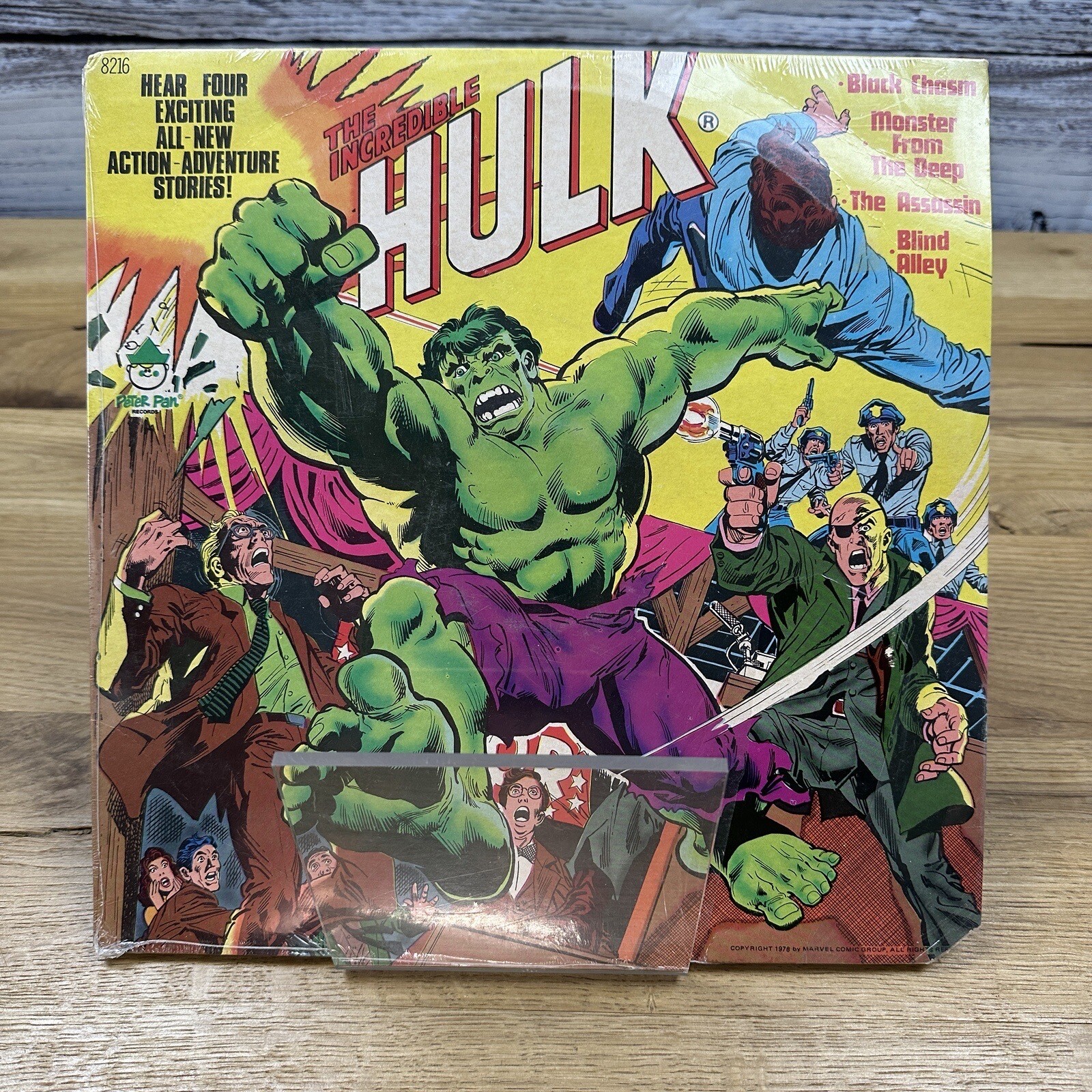 New Sealed 1978 The Incredible Hulk 4 Stories Vinyl LP Vtg Peter Pan Record 8216 for Sale ...