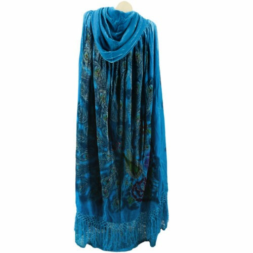 TURQ TEALS ARTDECO STEVIE NICKS STYLE VELVET MUCHA GYPSY BOHO DELUXE ...