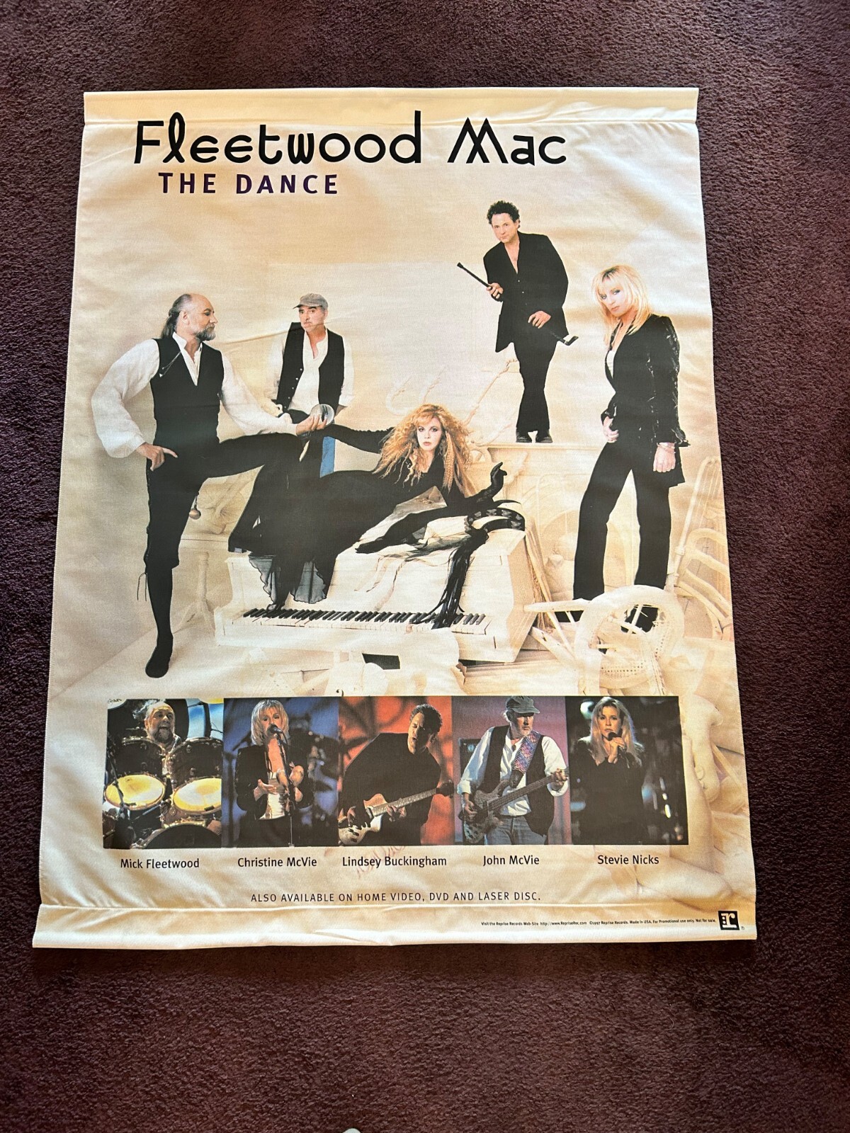 Fleetwood Mac \"The Dance\" 1997 Canvas Cloth Poster Promotional Banner ...