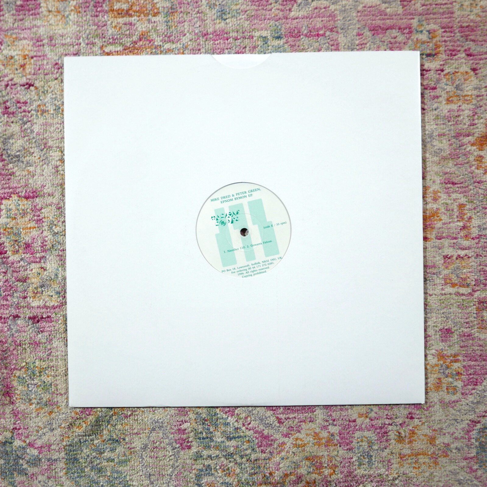 Mike Dred Peter Green 12\" Epnom Bymon EP Machine Codes Code E 1996 ...