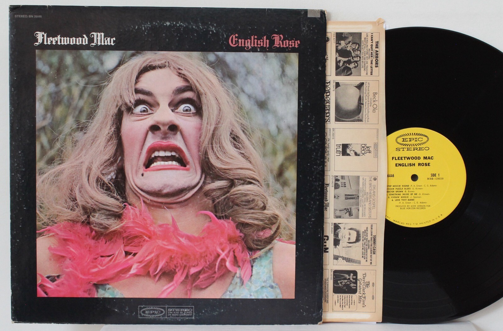Fleetwood Mac LP \"English Rose\" Epic BN 26446 ~ Orig \'69 ~ VG++ ...