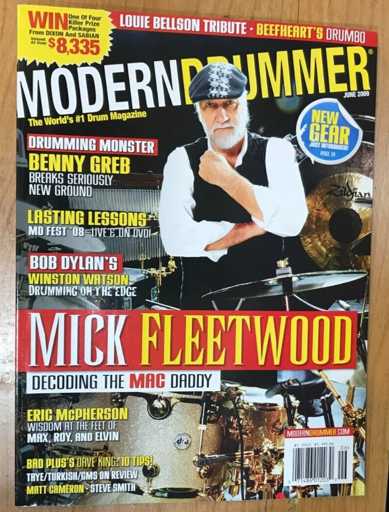 Modern Drummer Magazine June 2009 - Mick Fleetwood for Sale ...