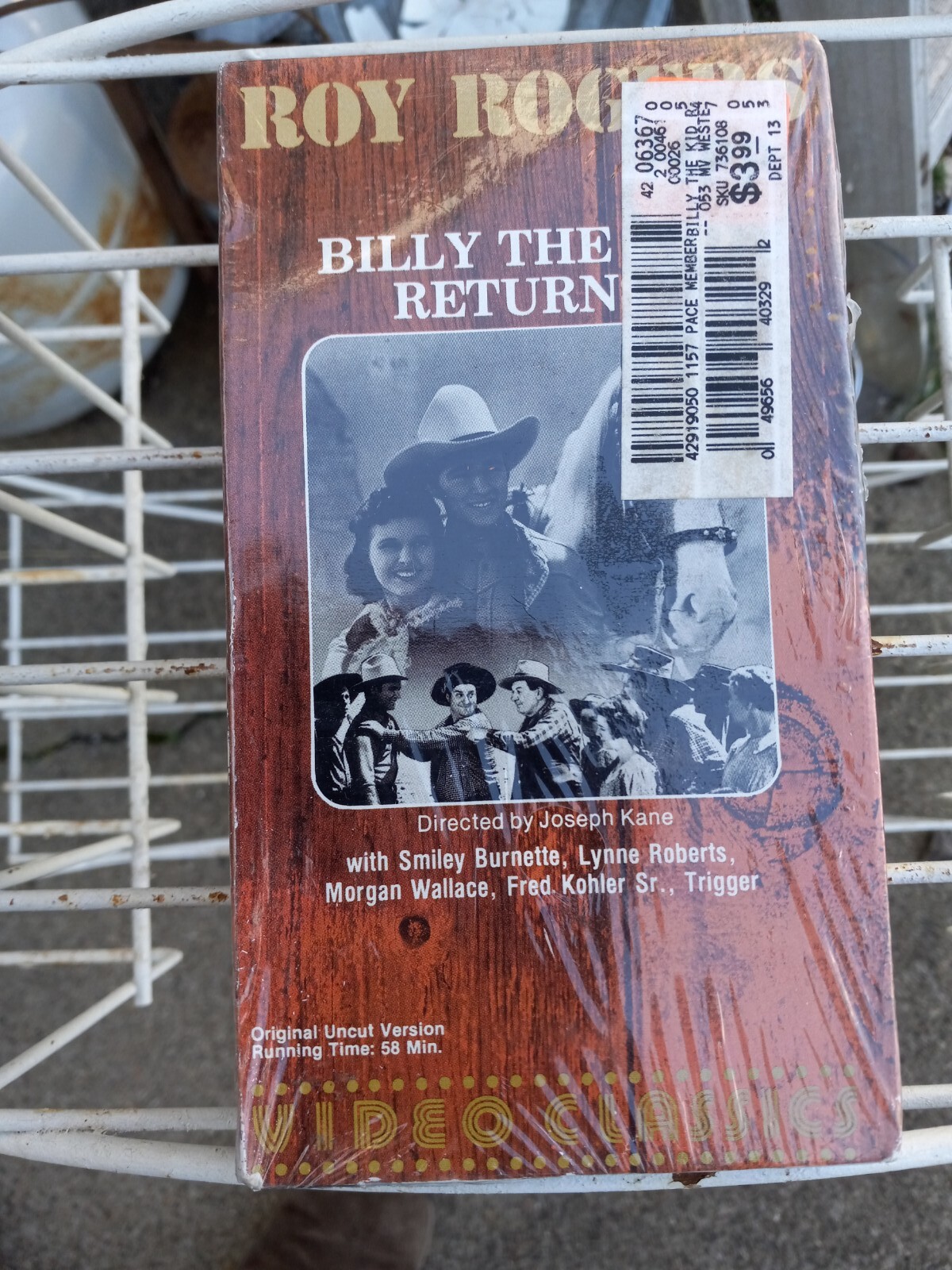 Billy the Kid Returns (VHS, 1985) Roy Rogers, Smiley Burnett, Lynne ...