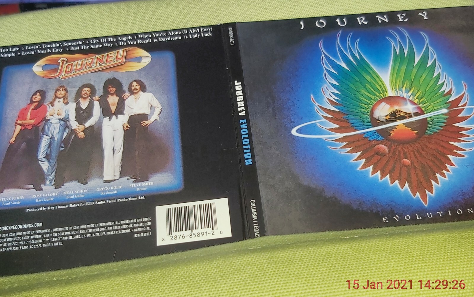 Journey ‎– Evolution Steve Perry CD '79 AOR Heaven Melodic Rock ...