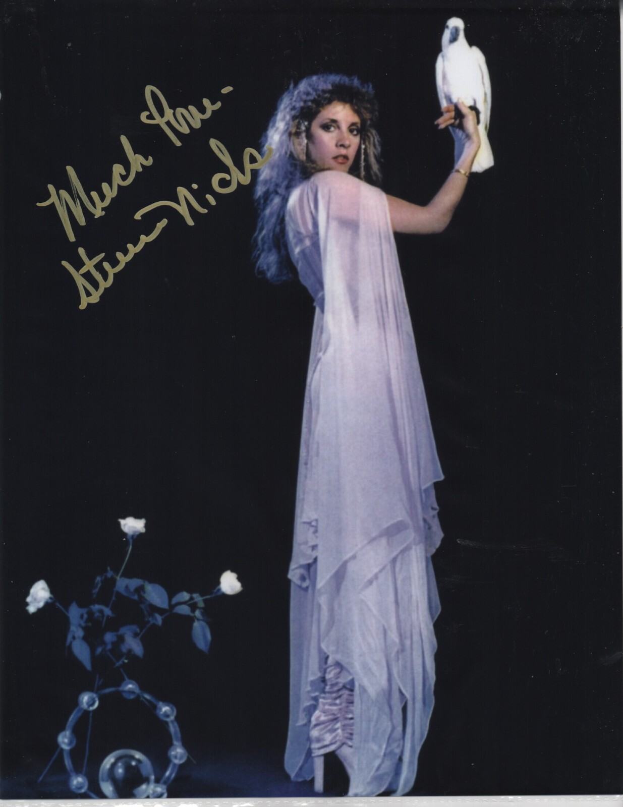 STEVIE NICKS AUTOGRAPH PHOTO HAND SIGN COA ROCK STAR - SINGER, WRITE ...