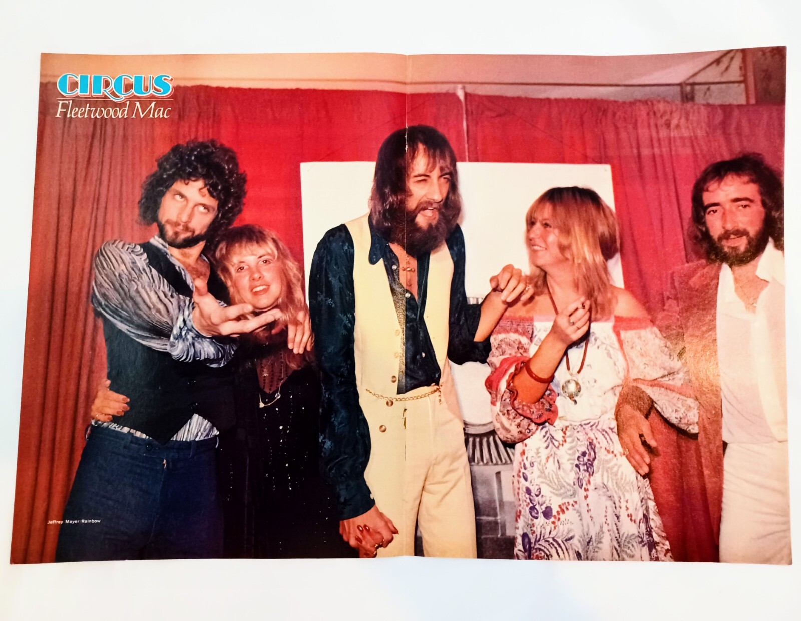 FLEETWOOD MAC~ORIG RETRO 1977 CENTERFOLD POSTER~VINTAGE MAGAZINE PINUP ...