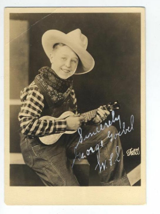 GEORGE GOEBEL WLS 1930\'S SIGNED PHOTO CHILD ACTOR HOLLYWOOD SQUARES ...