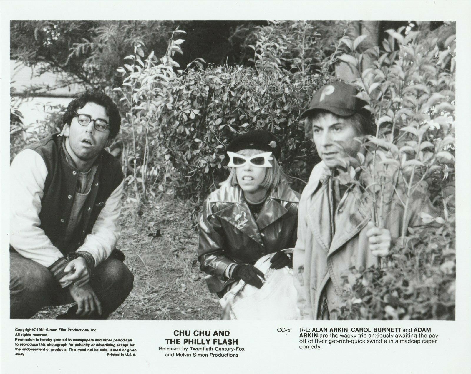 Carol Burnett Alan Arkin Adam Akin Chu Chu and the Philly Flash 1981 ...