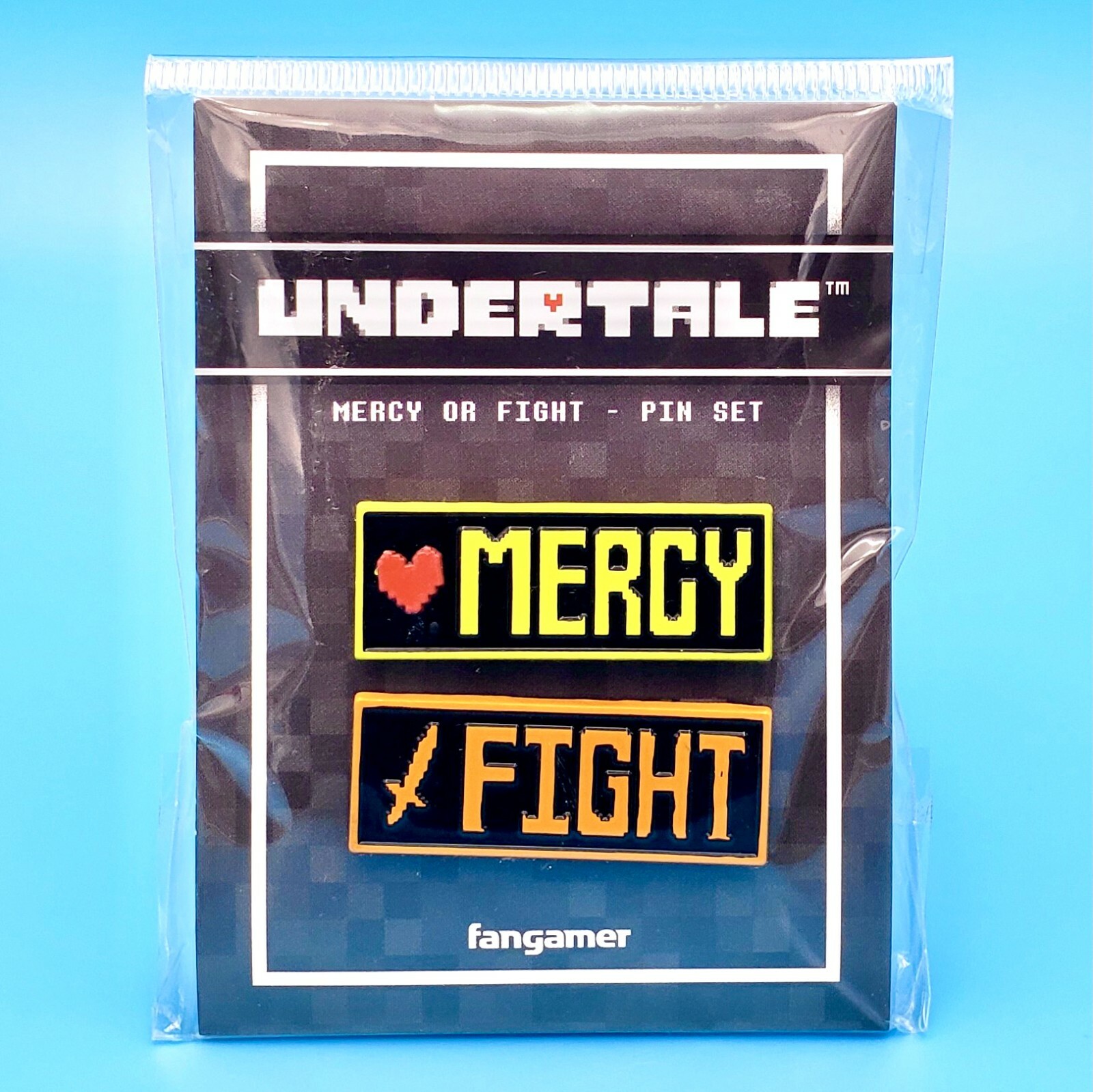 Undertale Mercy or Fight Enamel Pin Figure Set (1.6") Official ...