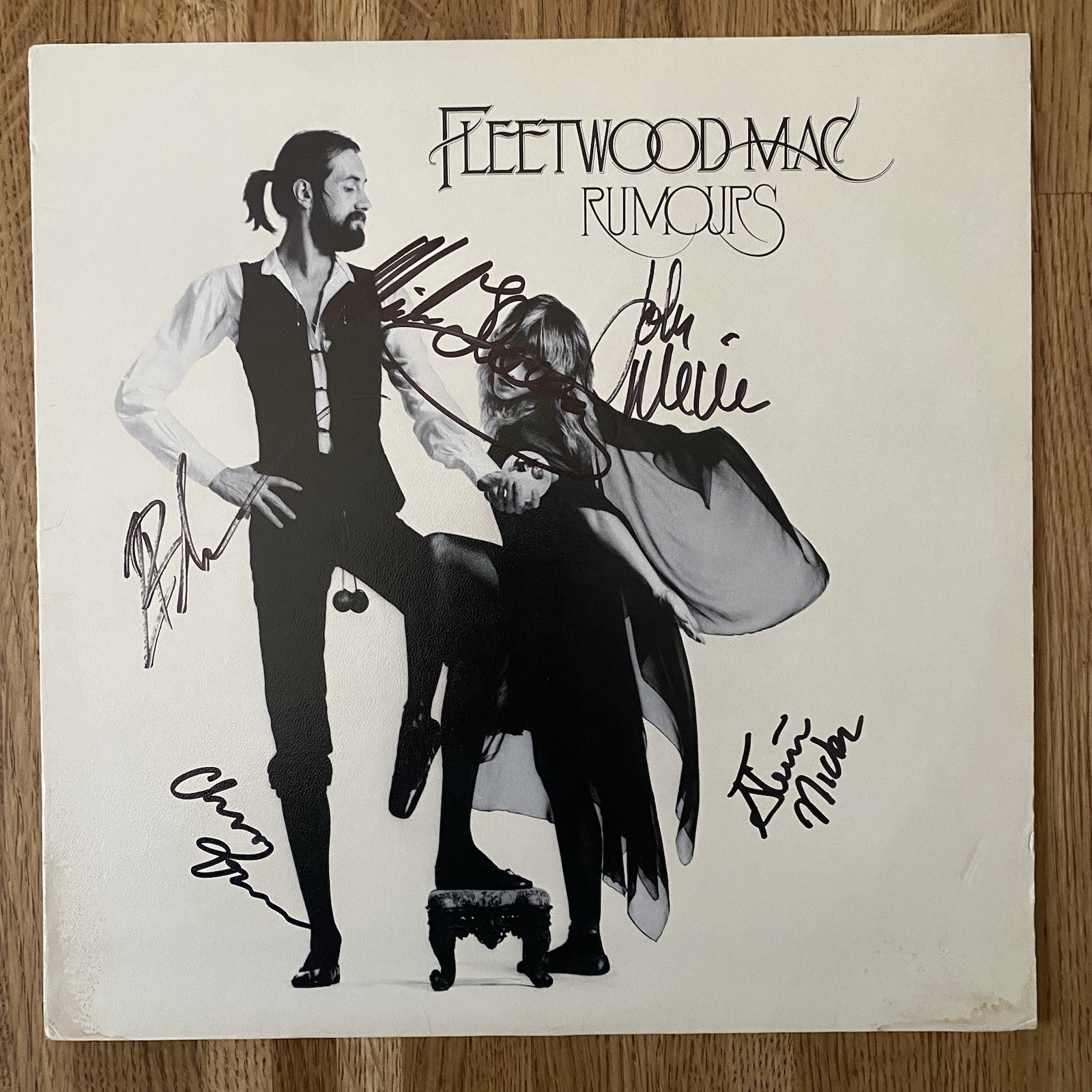 SIGNED Fleetwood Mac Rumours LP COA Autographed Stevie Nicks John McVie ...