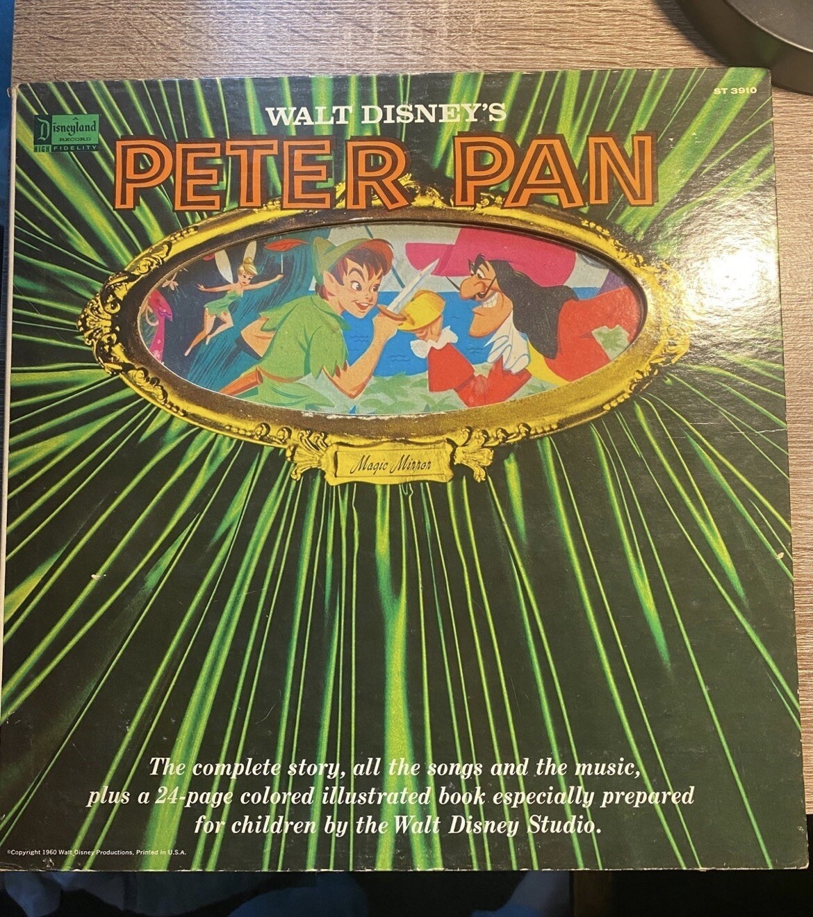 Walt Disney's Peter Pan vinyl record lp album storybook gatefold for ...