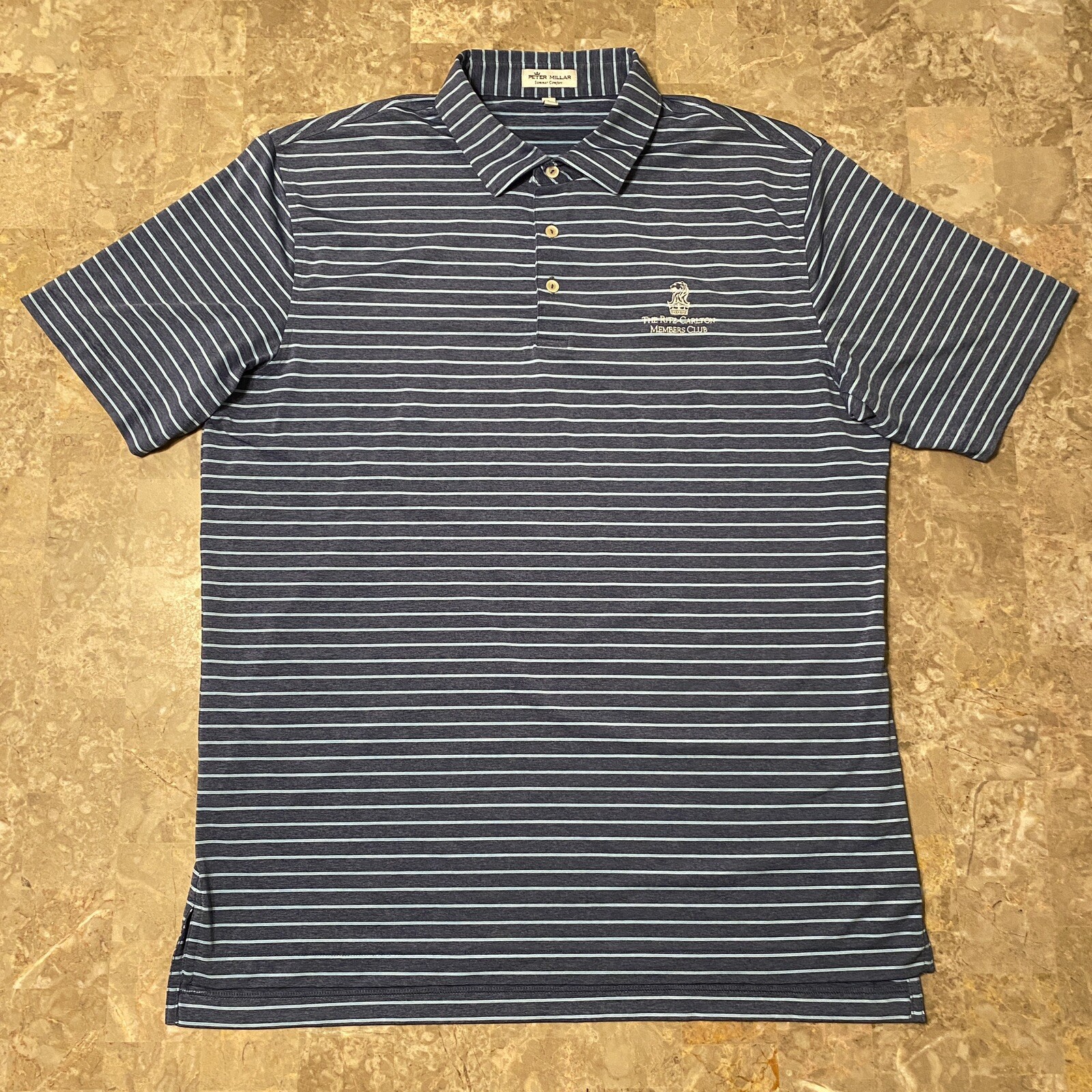 Peter Millar Summer Comfort Ritz Carlton Members Club Polo Golf Shirt ...